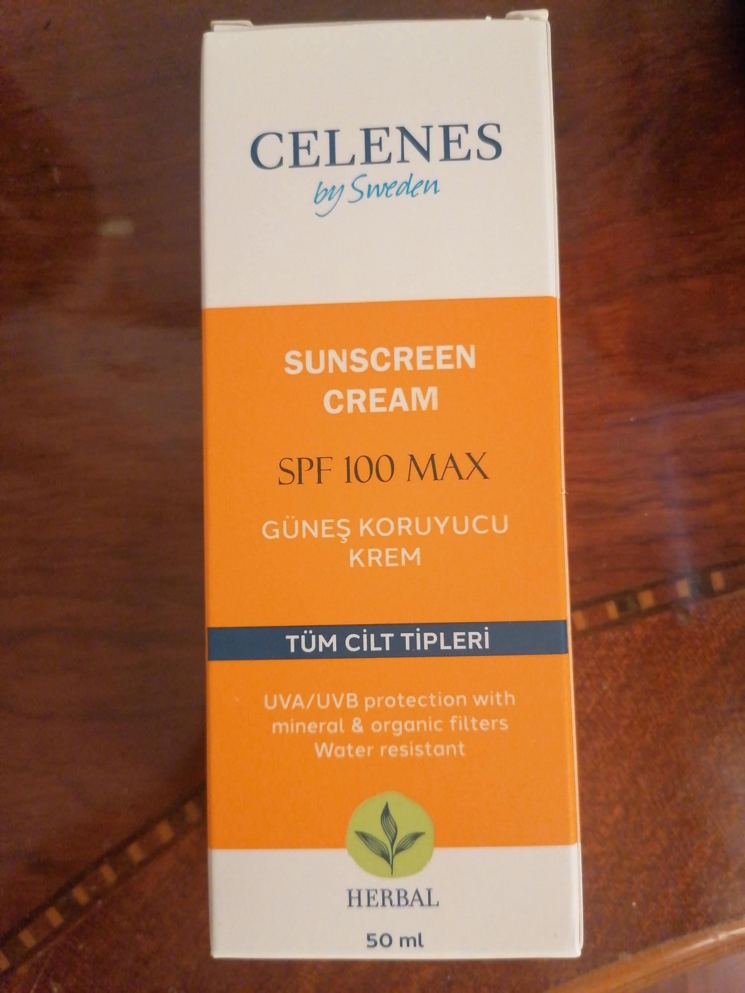 Celenes By Sweden Sunscreen Cream Spx100 Max - Şikayetvar
