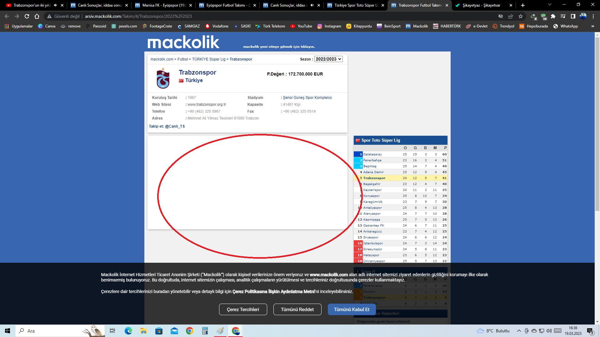 Mackolik.com Windows Sayfası Bozuk - Şikayetvar