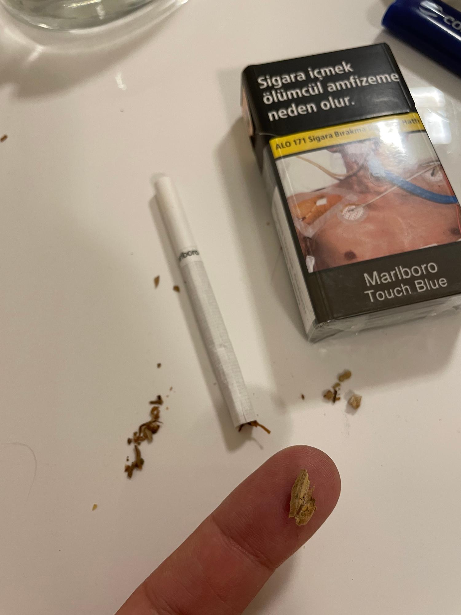 Philip Morris Marlboro Touch Blue Kömürleşme Ve Odun Parçaları - Şikayetvar