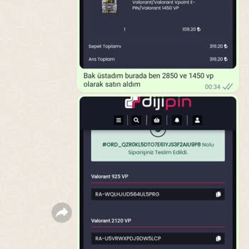 Dijipin.com Dijipin Vp (Valorant Puan) Alışverişi Pişmanlığı - Şikayetvar