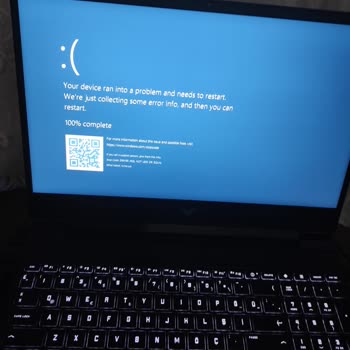 HP Victus Laptop Your PC Ran İnto A Problem And Needs To Restart ...