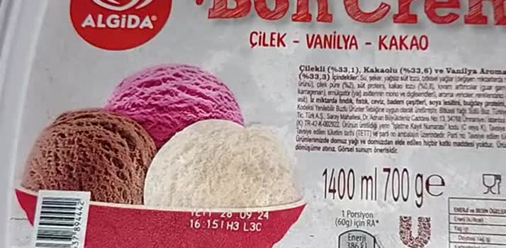 Algida Erimiş Dondurmalar Tekrardan Dondurulmuş Yedikten Sonra Kustum ...