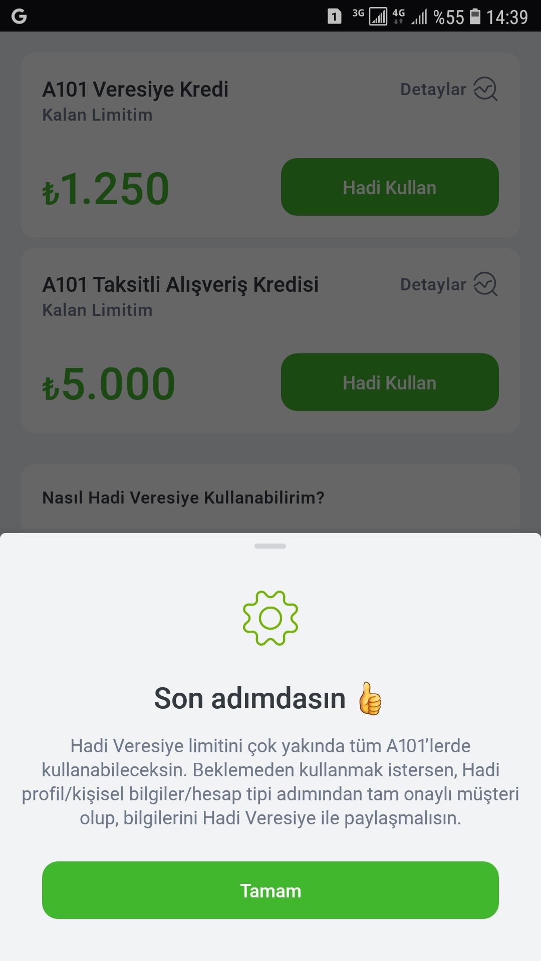 Tom Pay Hadi TOM Pay A101 Hadi Uygulaması Hesap Onayı! - Şikayetvar