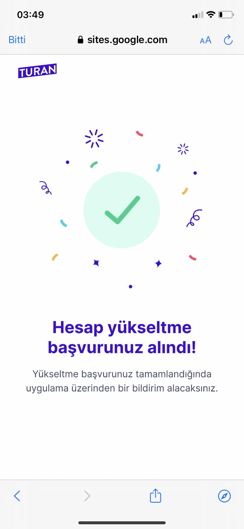 Turan App Yurt Dışına Para Transferi İçin Kişisel Kanun Bilgilerimin ...