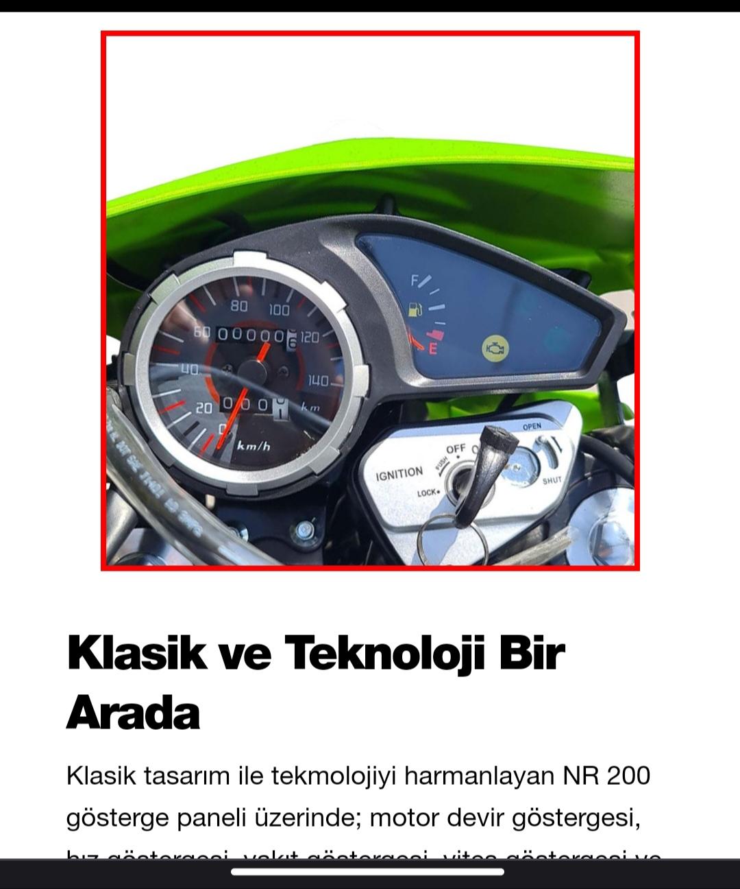 RKS Motor RKS Nr200 Gösterge Paneli - Şikayetvar