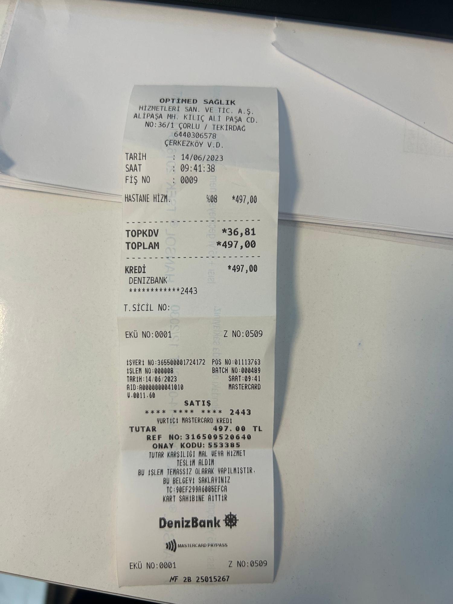 Özel Optimed Hastanesi Sağlık Sigortası Kapsamına Alınmayacak Şekilde ...