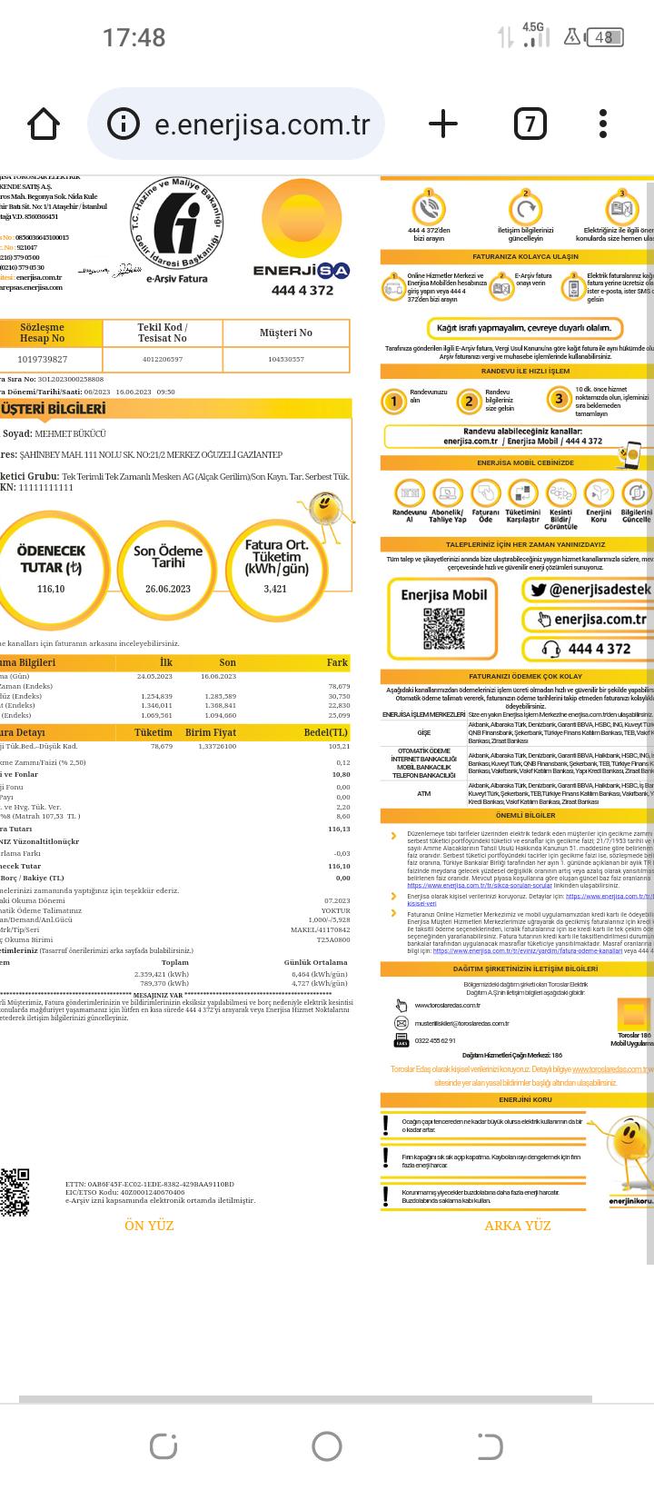 Enerjisa Toroslar Perakende Enerjisa Toroslar Elektrik Perakende 20 ...