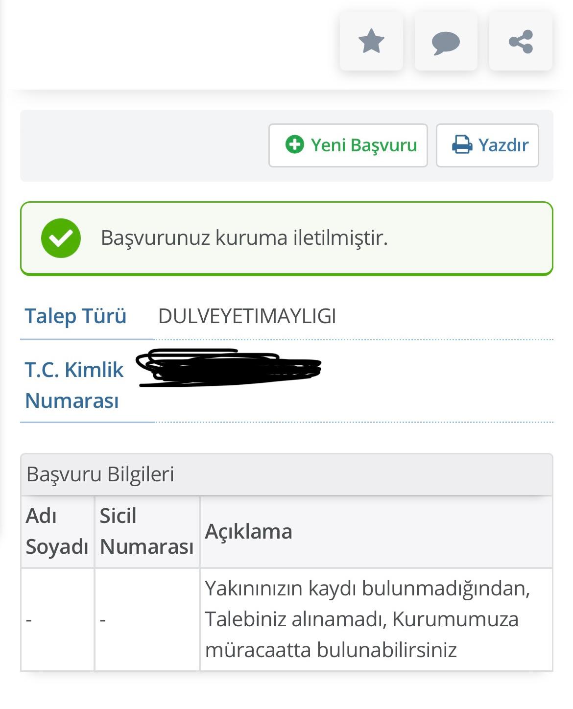 E-Devlet (Turkiye.gov.tr) Yetim Aylığı Başvuruma Dönüş Yapılmadı! - Şikayetvar