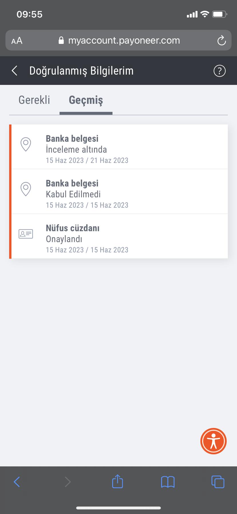 Payoneer Bank Document Validation Problem - Xolvie