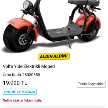 A101 Volta Yide Se 03 Elektrikli Moped - Şikayetvar