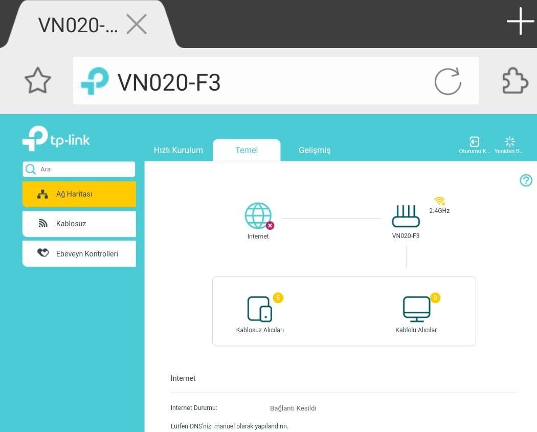 TP Link Vn020-f3 Modem Kopma Sorunları - Şikayetvar