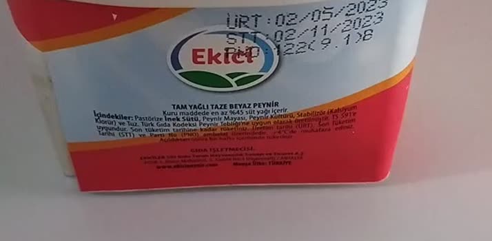 Ekici Peynir Son Kullanma Tarihi Geçmemesine Rağmen Ekici Beyaz Peynir ...