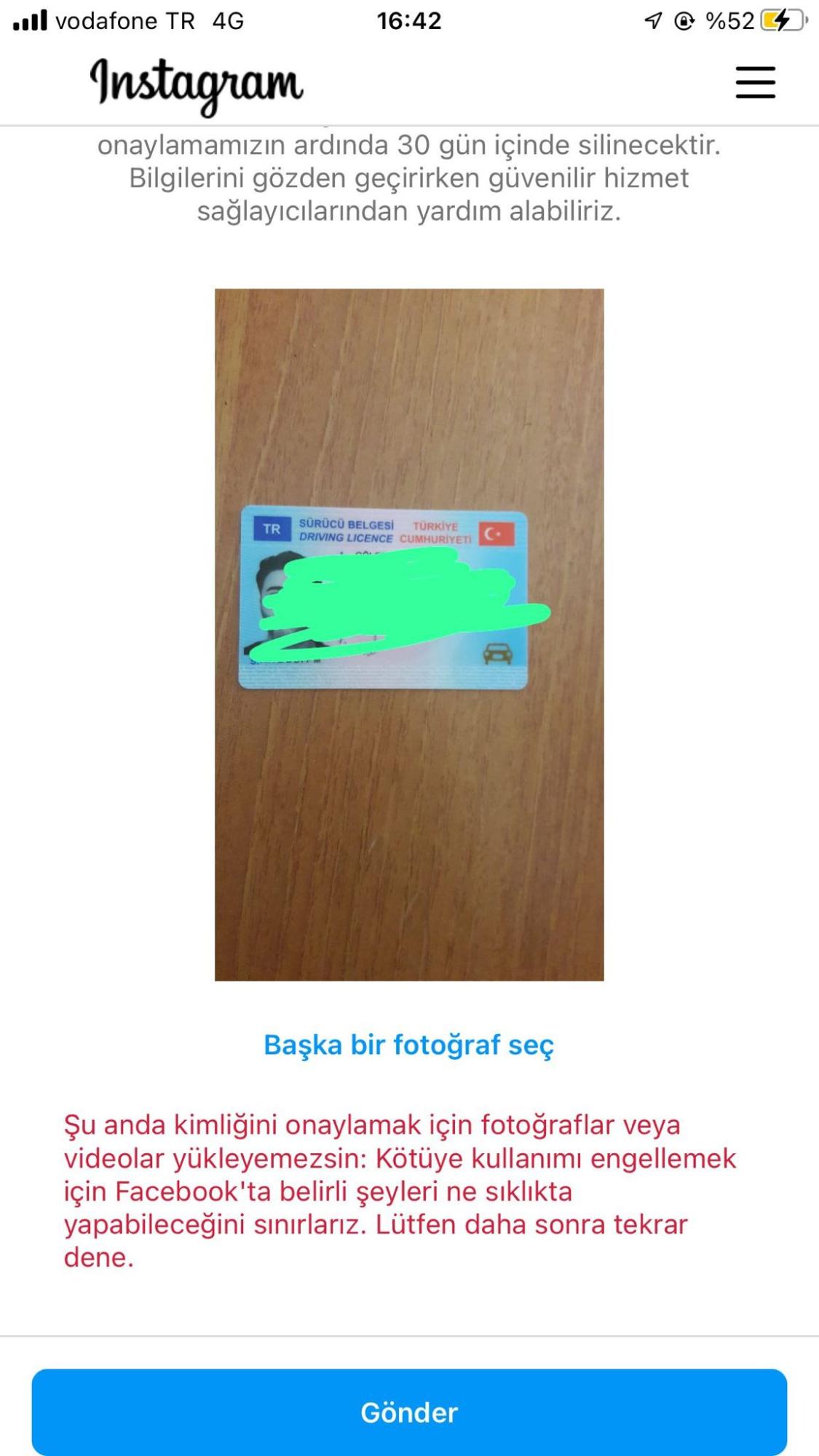 Instagram Kimlik Doğrulama Hatası - Şikayetvar Instagram Kimlik Doğrulama Hatası - Şikayetvar