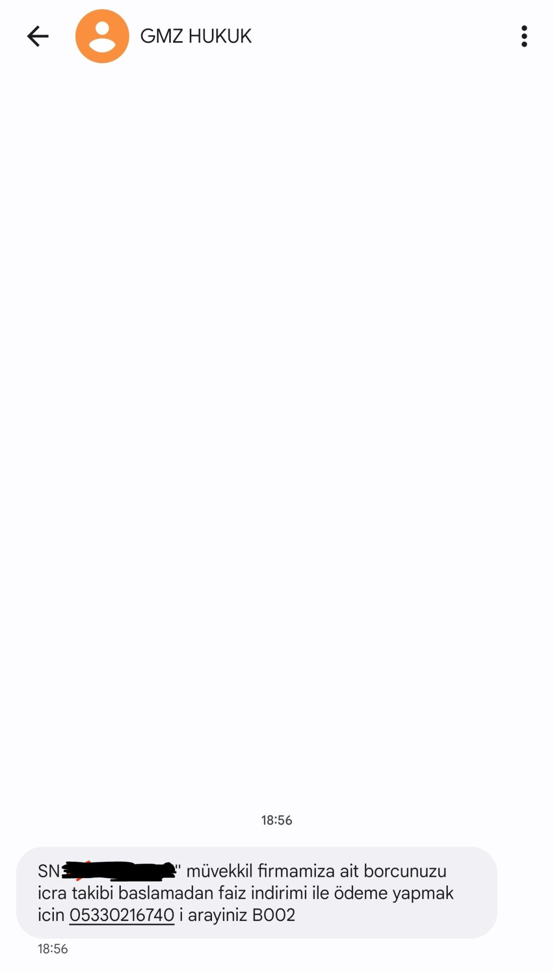 Gmz Hukuk Tarafın İcra Yollu Tehdit. - Şikayetvar