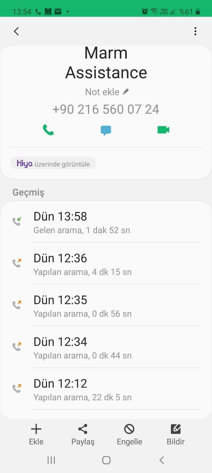 Marm Assistance Marm Asistans İkame Araç Ayarlaması Gerekiyor - Şikayetvar