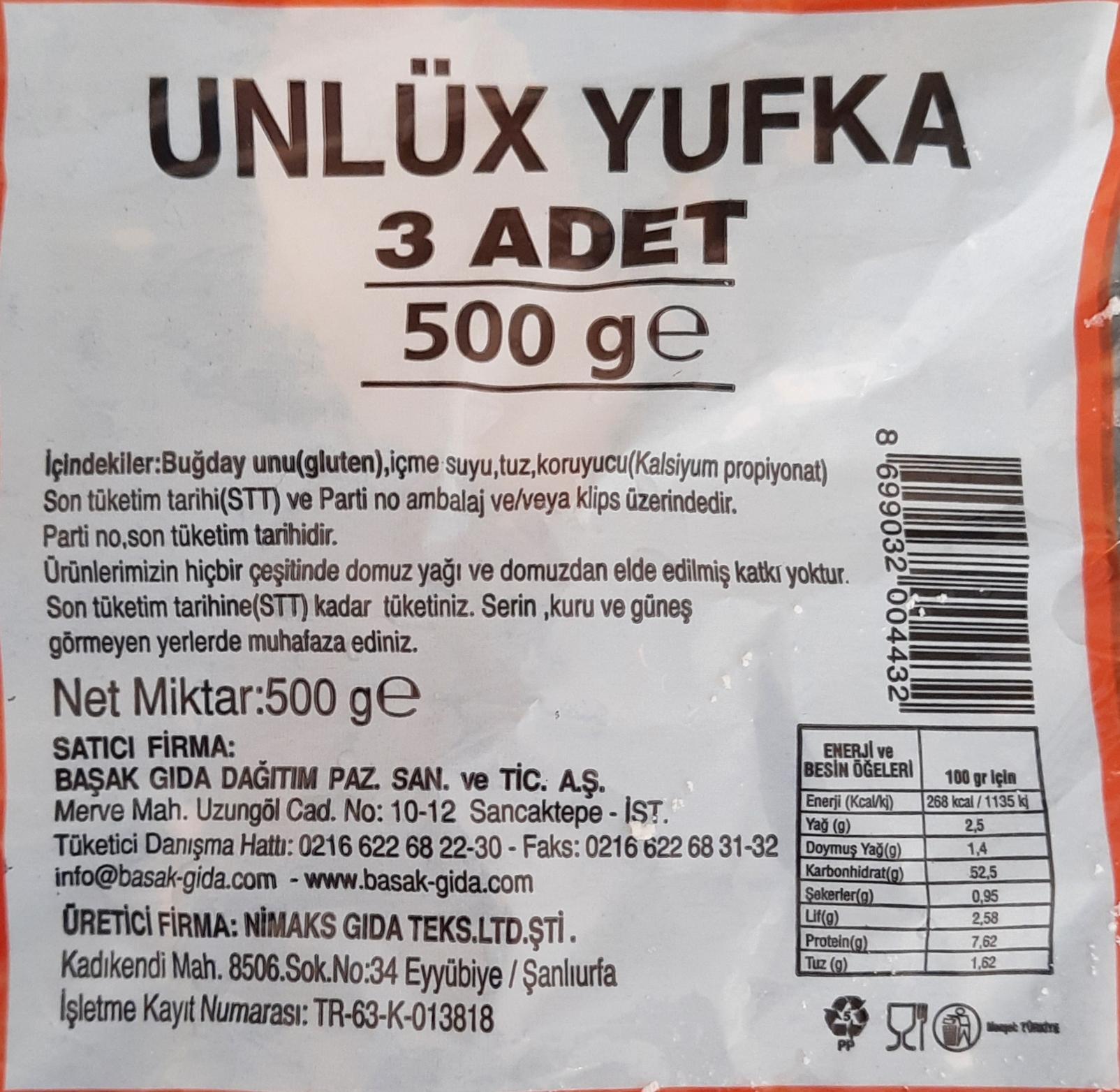 BİM-UNLÜX Yufka. Sözde Günlük Yufka - Şikayetvar