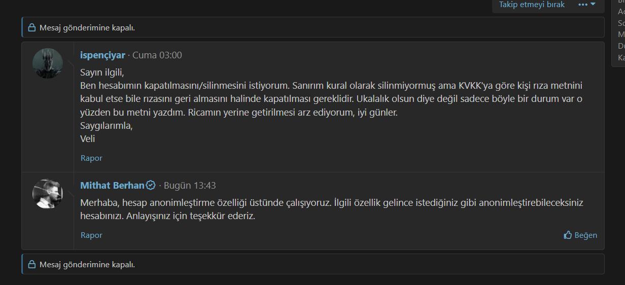 Technopat.net Technopat Üyeliğimi Silmiyor, KVKK'yı Çiğniyor! - Şikayetvar