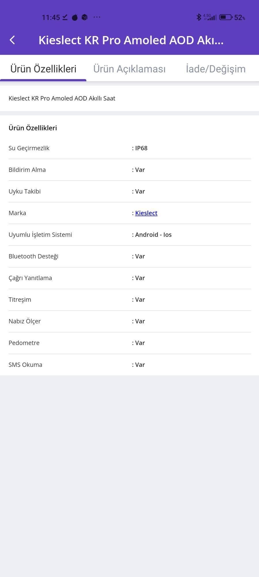 Kieslect Kr. Pro Bildirim - Şikayetvar