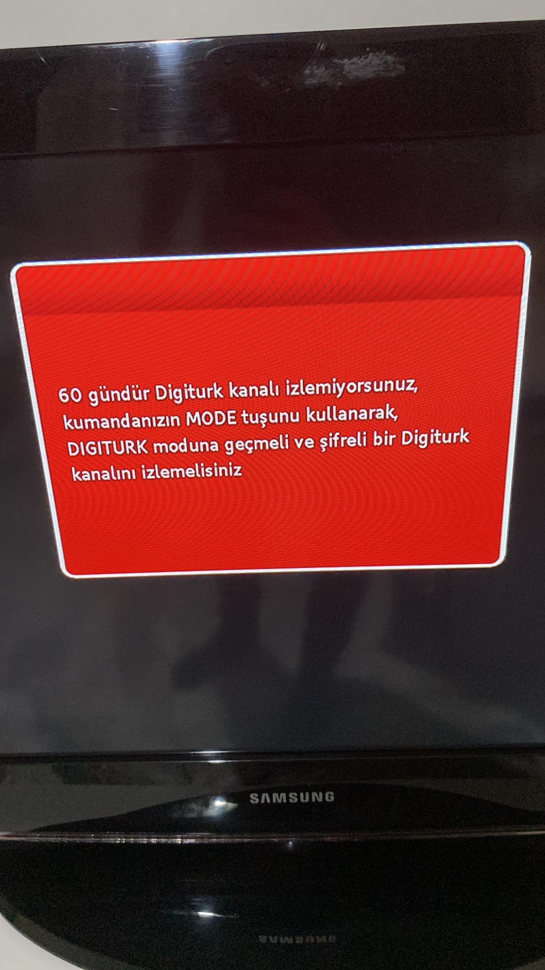 Digiturk ''60 Gündür Digiturk Kanalı İzlemiyorsunuz'' Hatası! - Şikayetvar