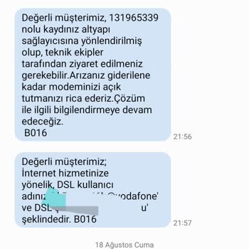 Vodafone Net Fiber İnternet 50 Mbps Ev İnterneti Şikayetleri - Şikayetvar