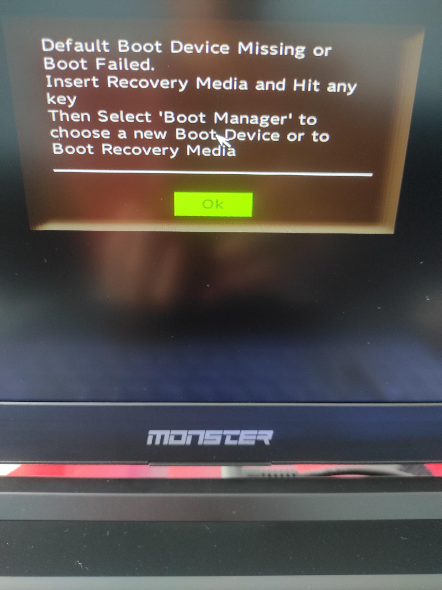 Monster Notebook Boot Sevice Missing - Şikayetvar