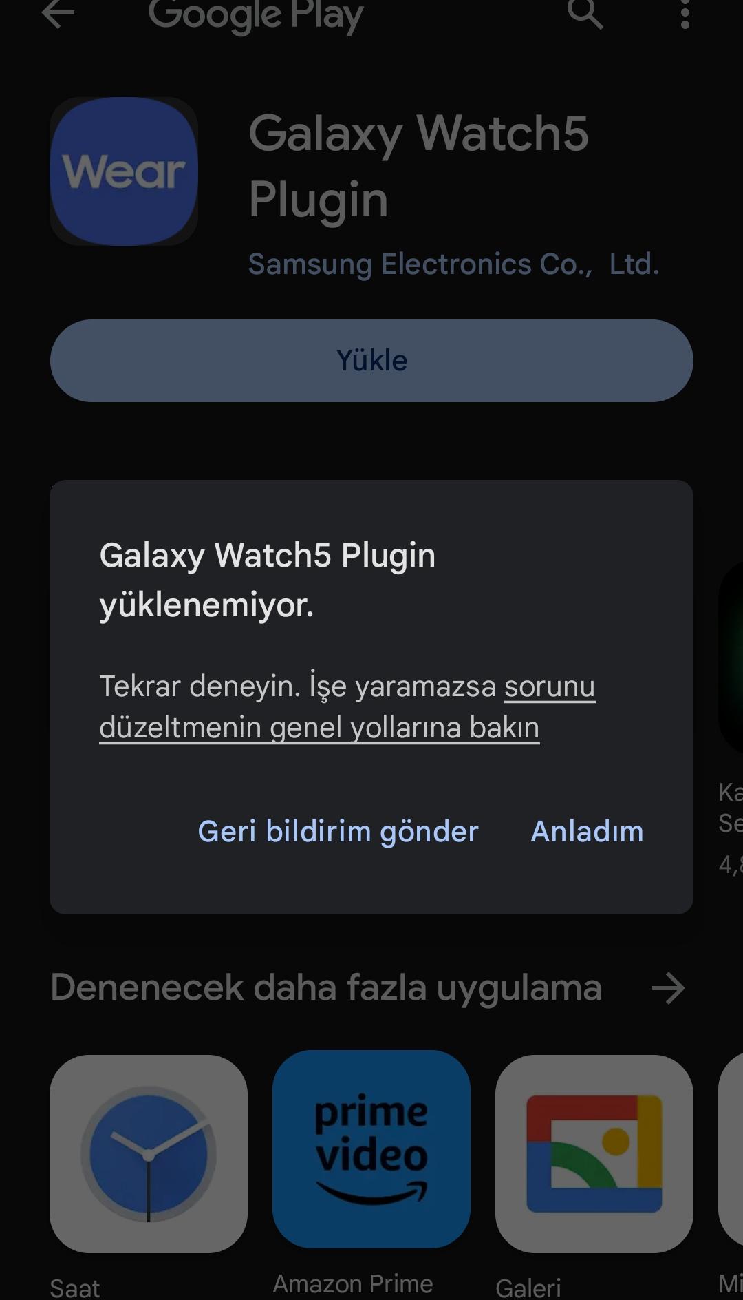 Samsung Telefon Samsung Watch 5 Pro Kurulum Sorunu - Şikayetvar