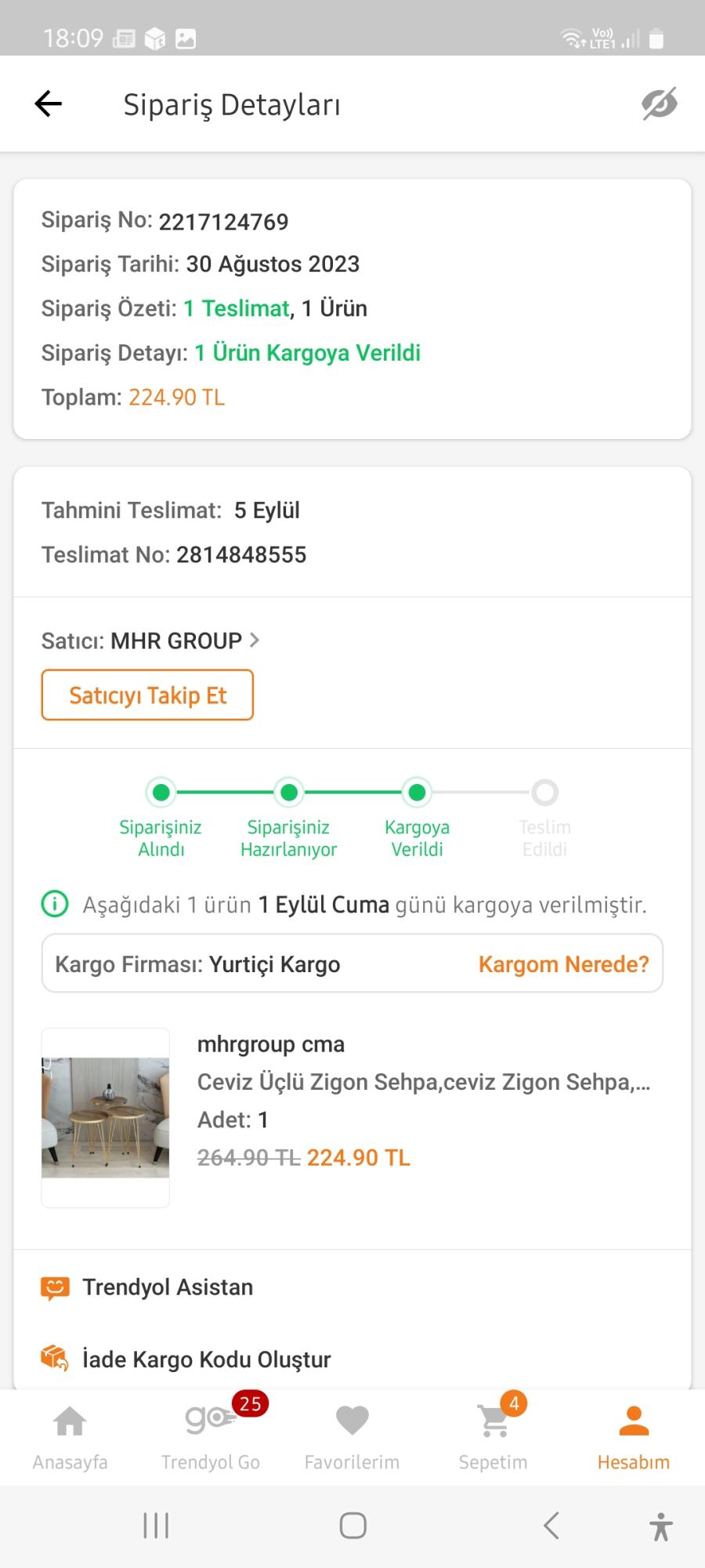 Mhr Group Ve Trendyol'dan Görünmez Kargolama İle 10 Günlük Oyalamalar - Şikayetvar