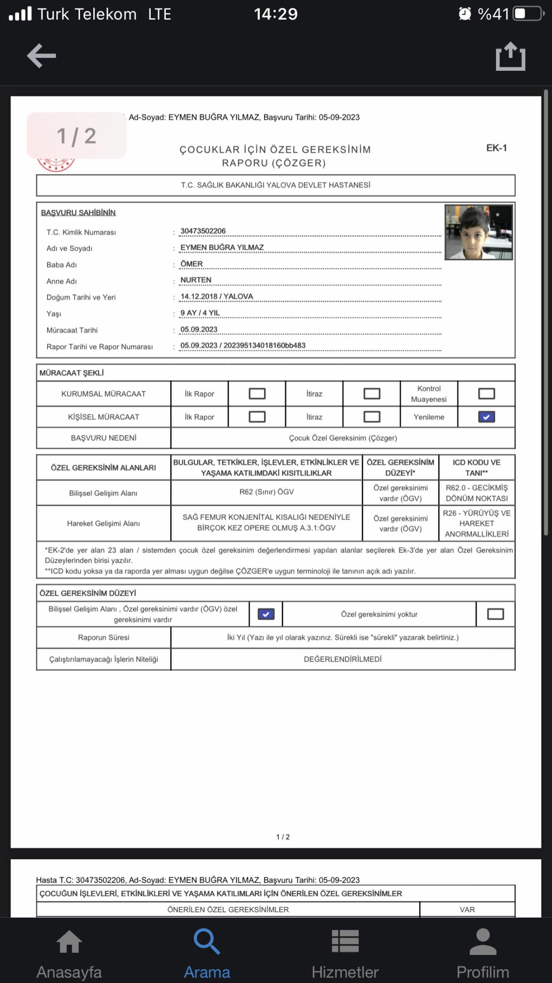 Yalova Devlet Hastanesi Sağlık Kurulu Heyet Engelli Raporu Verilmiyor ...