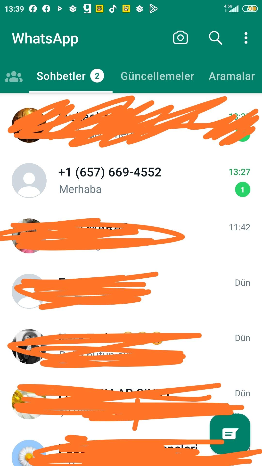 WhatsApp +1 Kodu İle Gelen Şüpheli Mesaj - Şikayetvar
