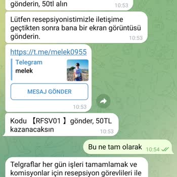Telegram Dan Gelen Mesaj - Şikayetvar