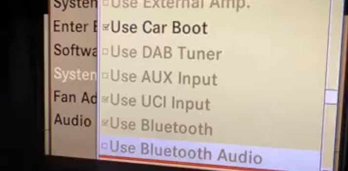 Mercedes-Benz Mercedes Engineering Mode Use Bluetooth Audio Problemi ...