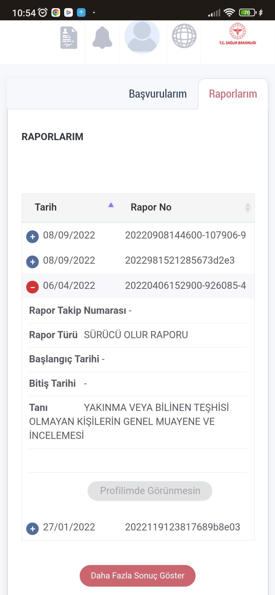 E-Nabız Sürücü Olur Raporu - Şikayetvar