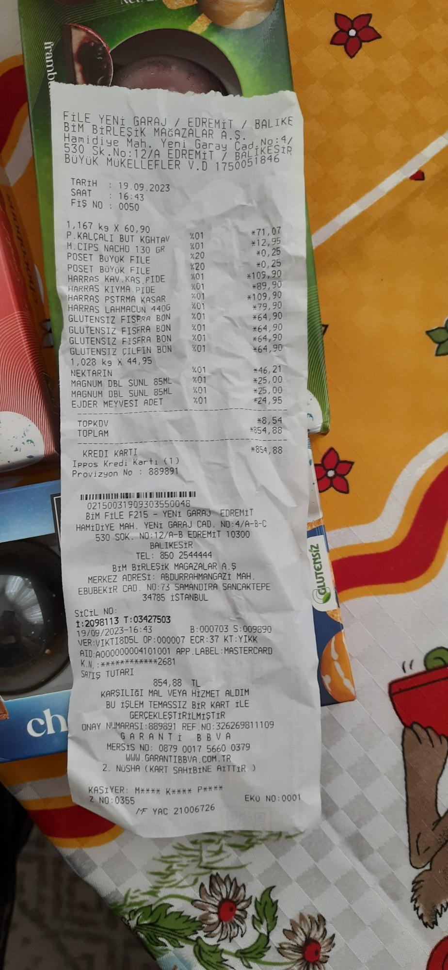 File Market Fazla Ürün Ödedim - Şikayetvar