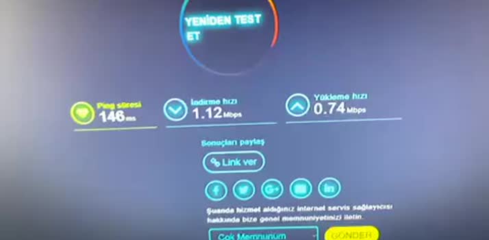 Aşırı Yavaş İnternet Ve İndirme Hızı- Extranet - Şikayetvar