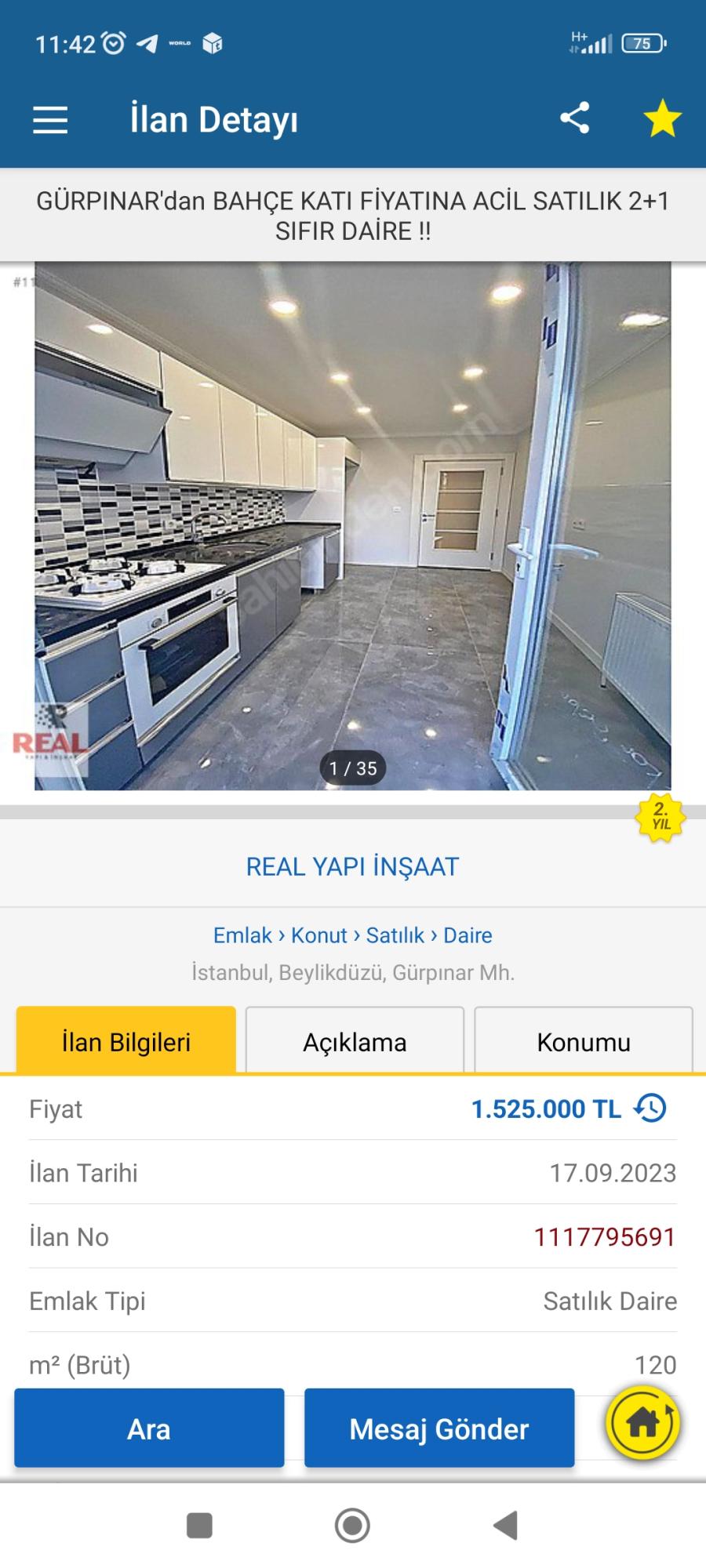 Sahibinden Real Yapı İnşaat Firması Hakkında Şikayet - Şikayetvar