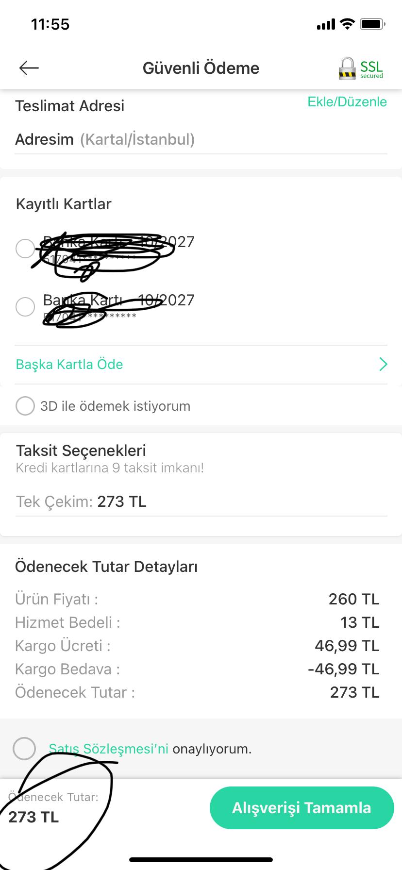 Dolap Kupon ve Satıcı Teklifleri Sepete Yansımıyor! - Şikayetvar