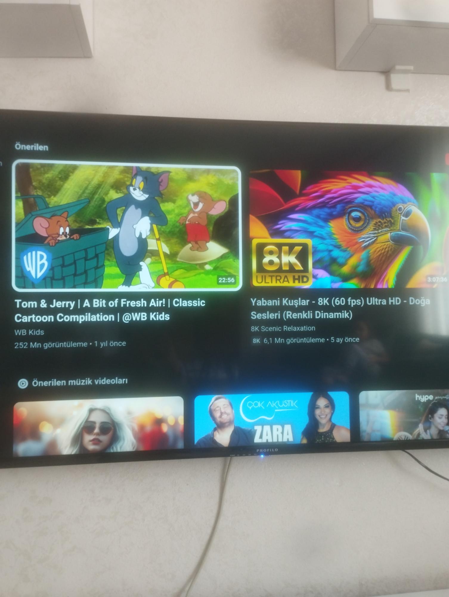 Profilo TV Youtube.com Ve Netflix Siyah Beyaz Ekran - Şikayetvar