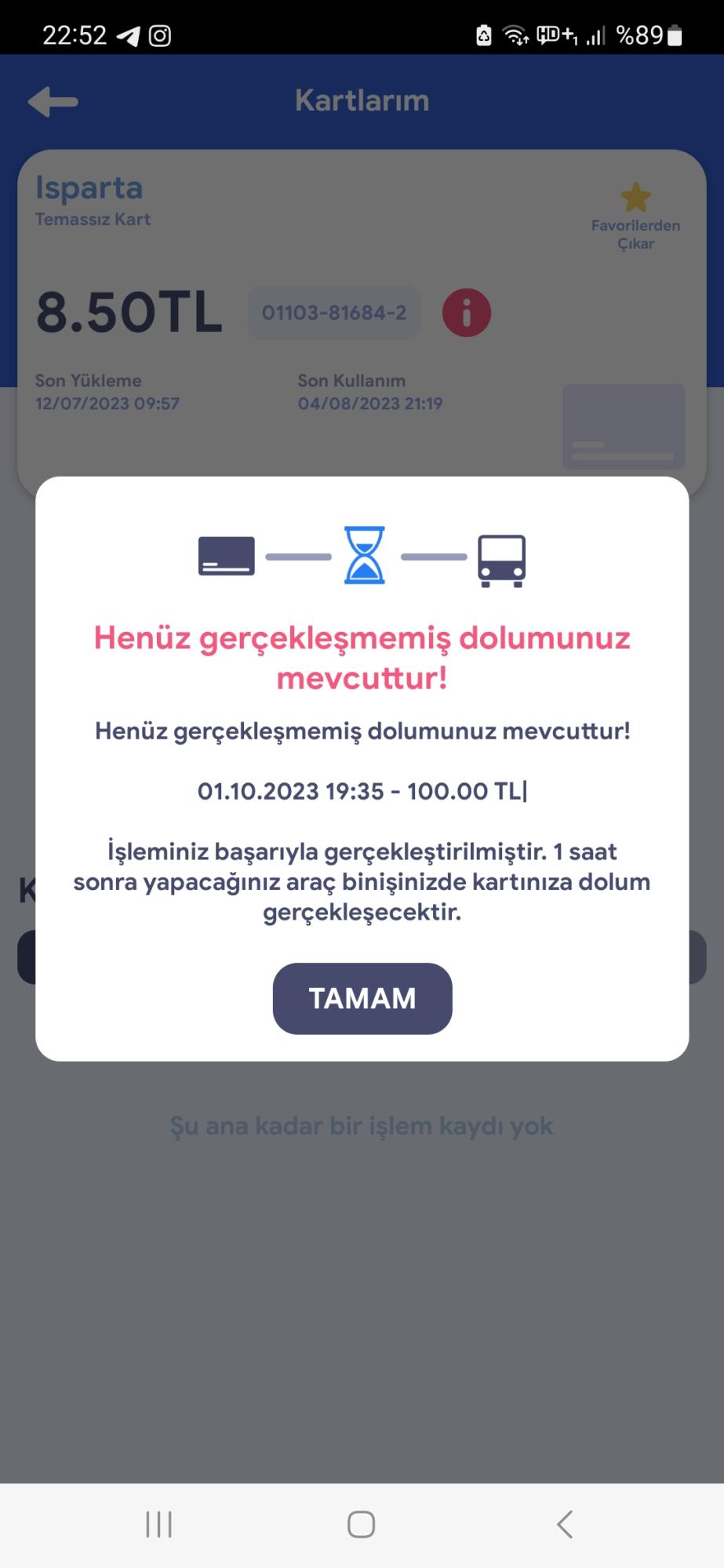 Kent Kart Param Hesaba Yatmadı - Şikayetvar