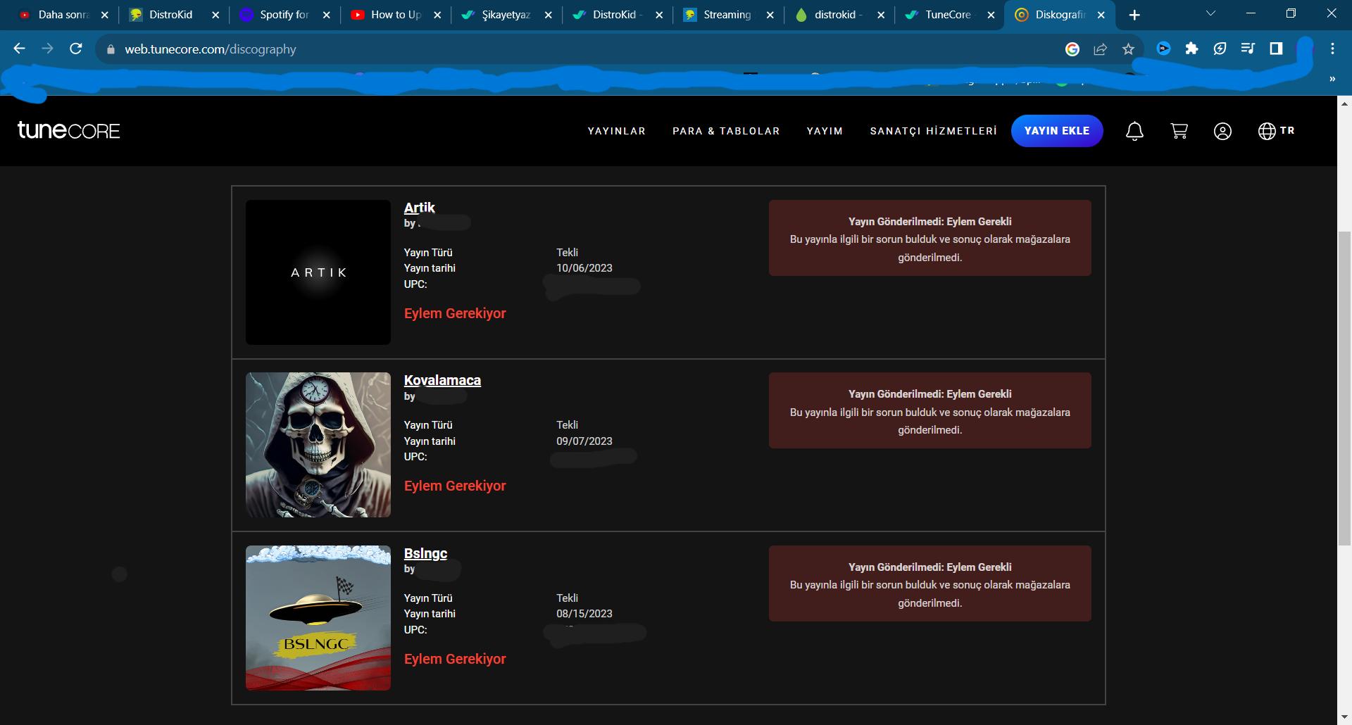 Tunecore Müziğimi Yayınlamıyor, Önereceğiniz Güvenilir Distribütör ...
