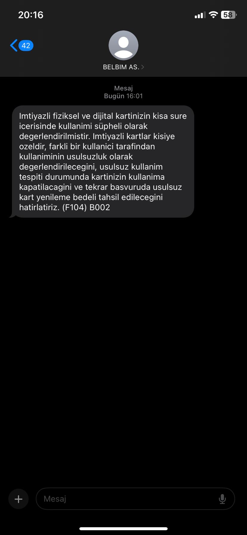 BELBİM | İstanbulkart Belbim As. Usulsüzlük Cezası - Şikayetvar