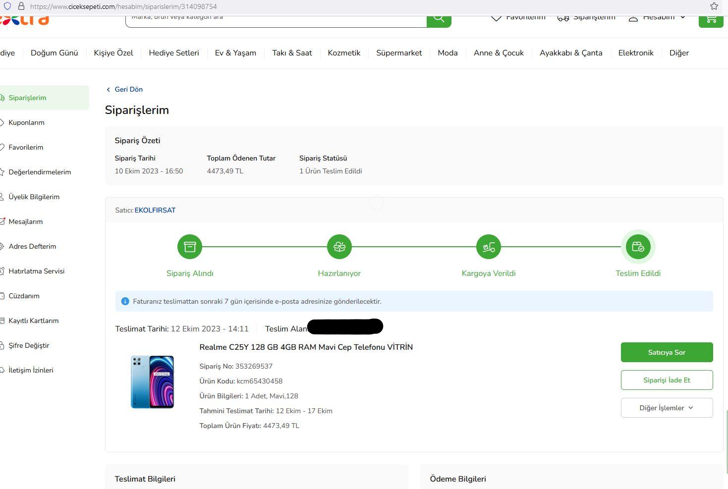 Ekol Sanal Mağazacılık Ekolfırsat Fatura Kesmiyor - Şikayetvar