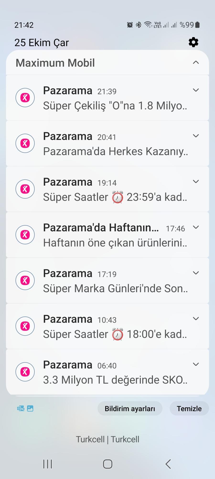 İş Bankası'nın Pazarama Uygulaması Bildirimleri Maximum Mobile Gelmesi ...