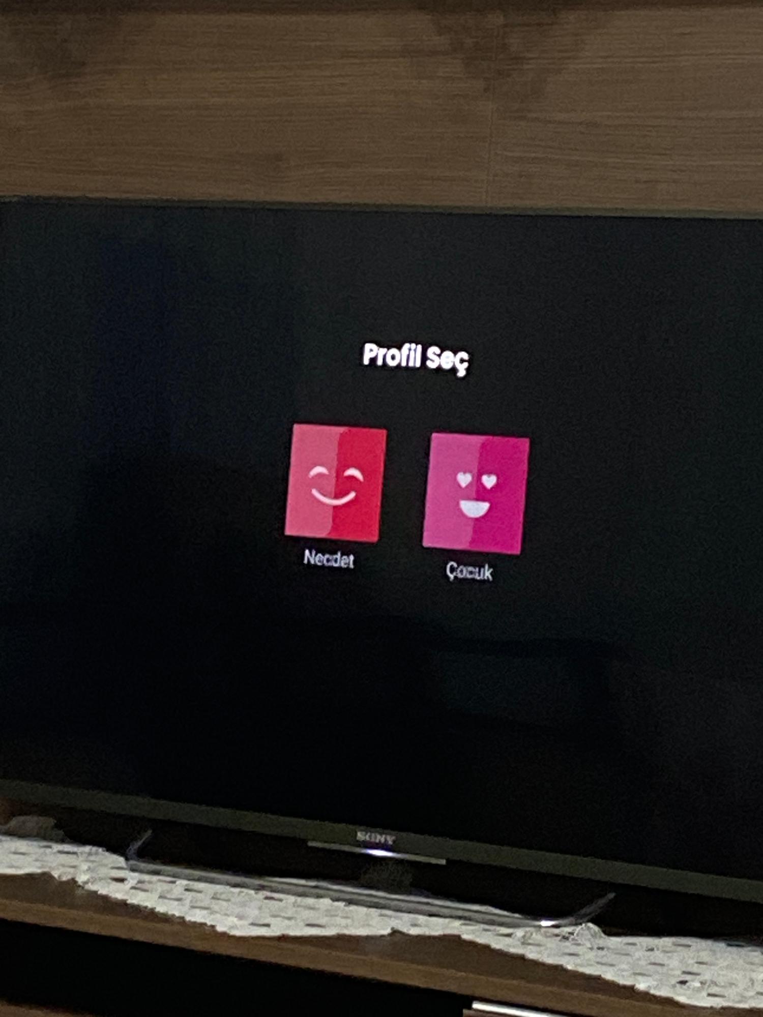 Tabii Android TV De Profil Seçememe - Şikayetvar
