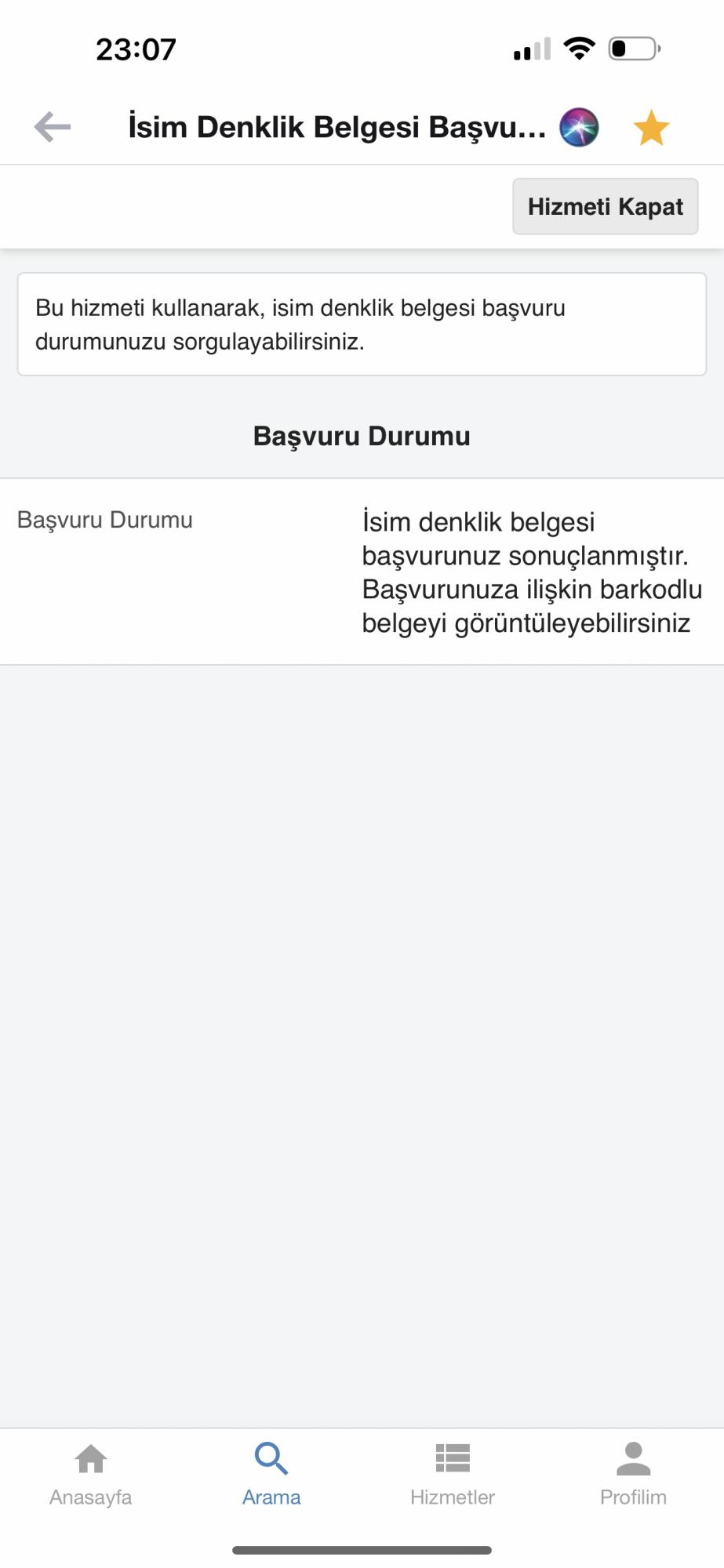 Nüfus ve Vatandaşlık İşleri İsim Denklik Belgesi E Devlette ...