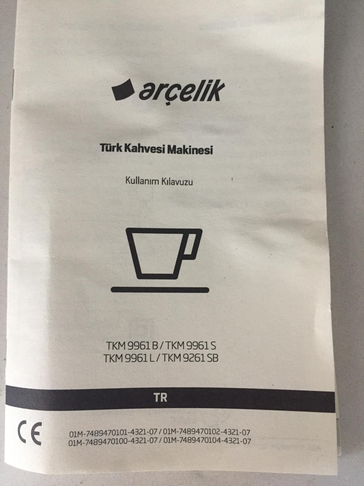 Arçelik 9961 B Sıfır Köpüklü Kahve Yapıyor - Şikayetvar