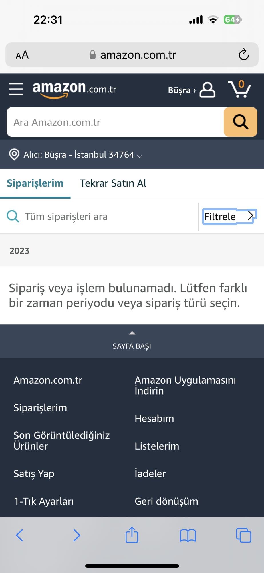 Amazon Prime Üyeliğindeki İzinsiz Tahsilat - Şikayetvar