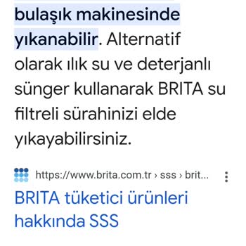 Brita Brita Sürahi Kirliliği Ve Temizliği - Şikayetvar