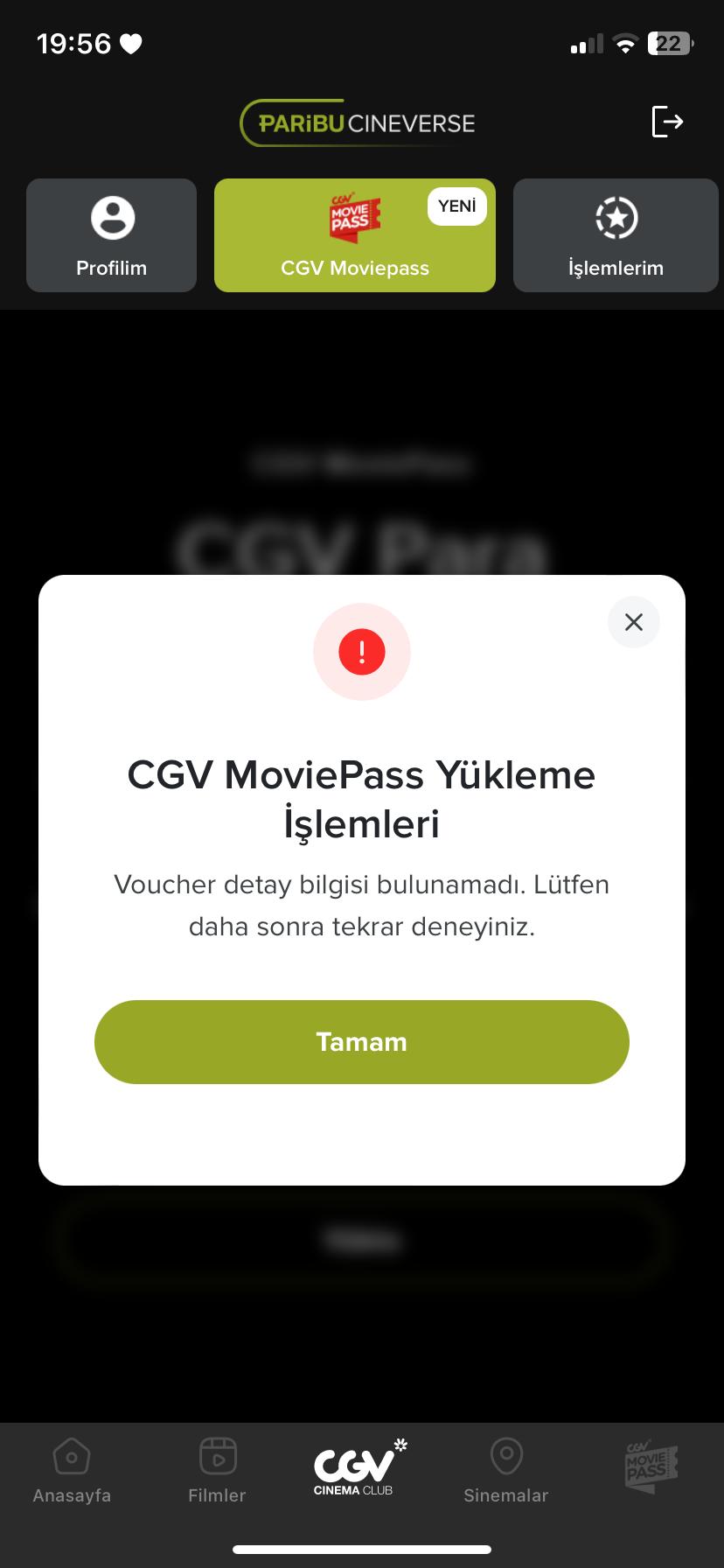 Paribu Cineverse Barkod Yükleme İşlemi - Şikayetvar