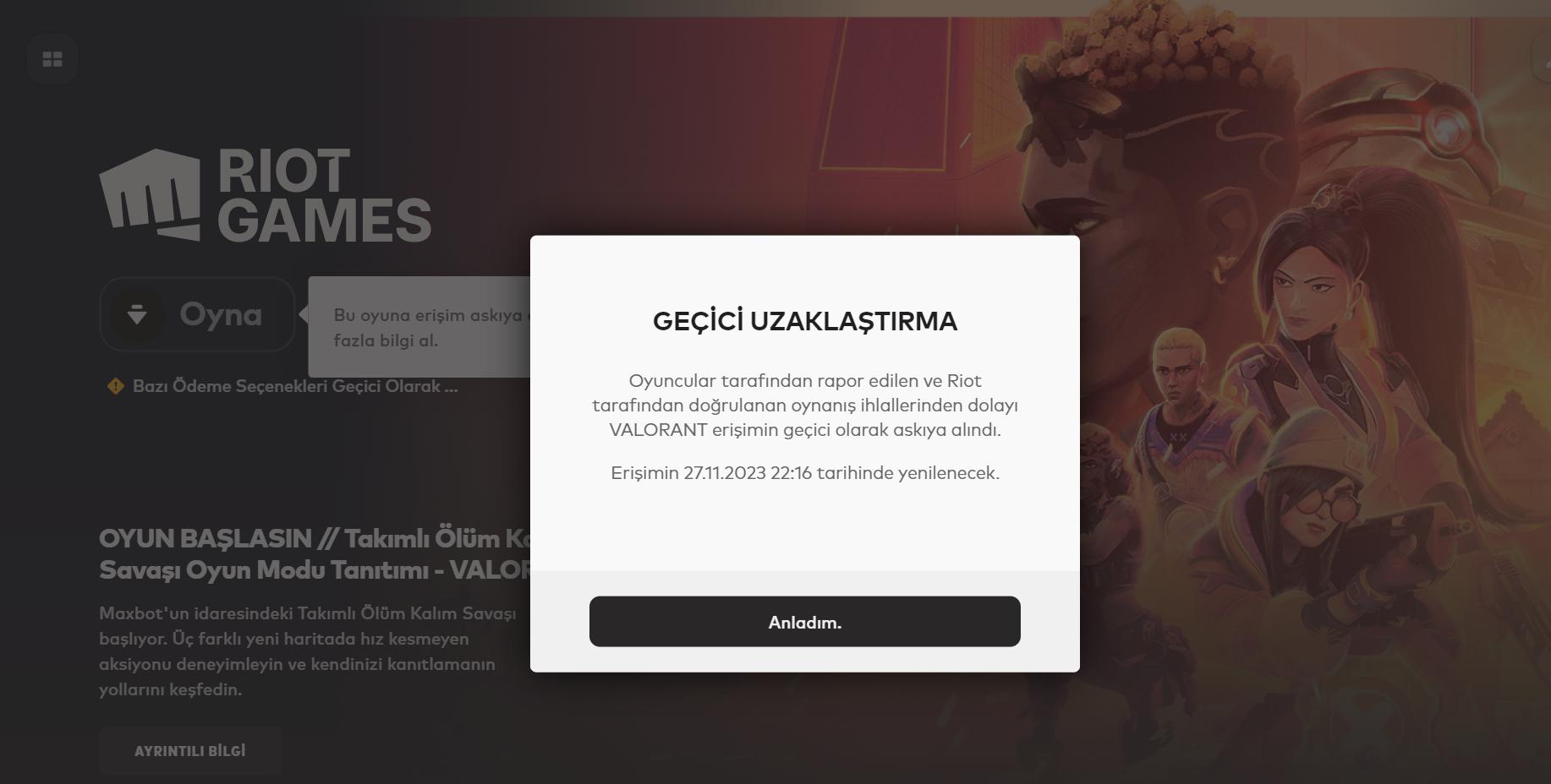 Valorant Afk Kalınca Ceza Veya Ban Yeme! - Şikayetvar