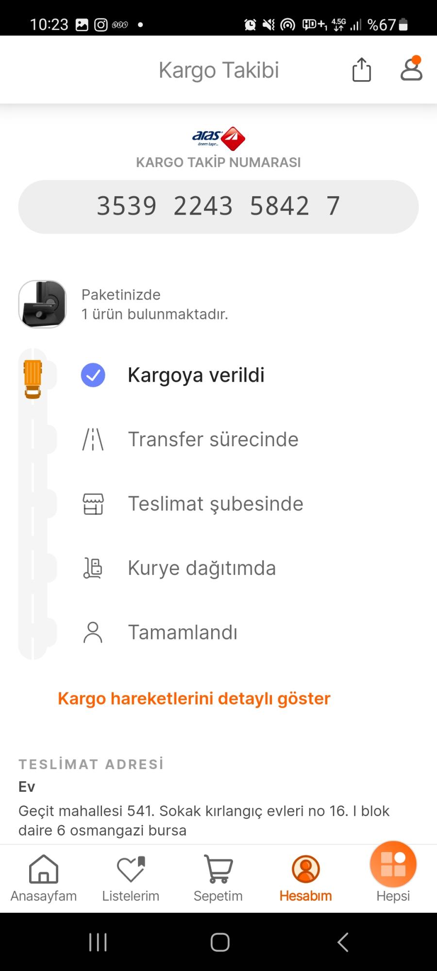 Hepsiburada Diyor Ama Nerede Bilmiyor Şikayetvar